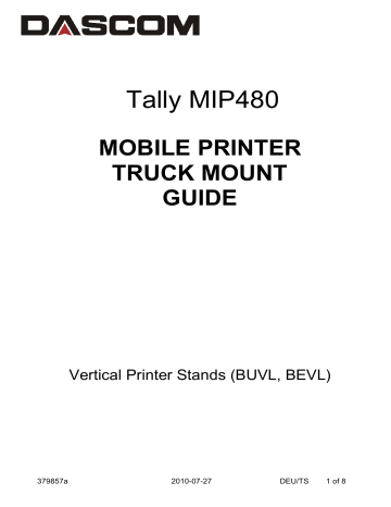 Dascom MIP-480 Mounting Guide | Manualzz