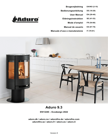 Aduro 9.3 wood burning stove User Manual | Manualzz