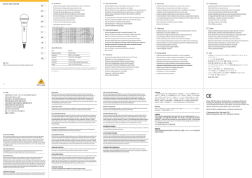 Behringer BC110 Microphone Guide de démarrage rapide | Manualzz