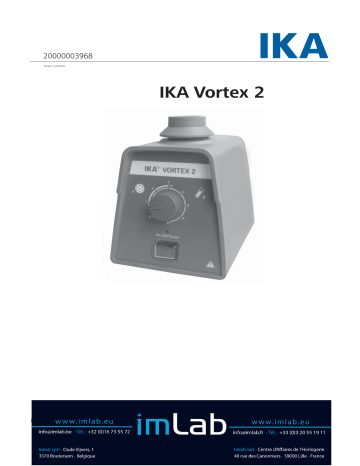 IKA Vortex 2 Manual | Manualzz