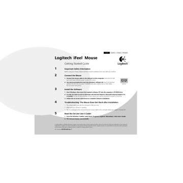 Logitech iFeel Getting Started Manual | Manualzz