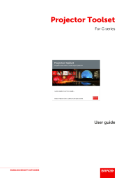 Barco Projector Toolset - Reference manual, User Guide, Quick start Guide