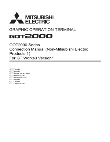 Mitsubishi Electric GOT2000 Series Connection Manual | Manualzz