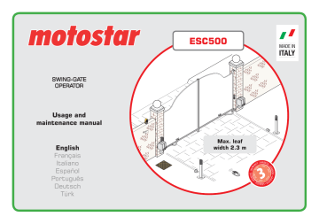 Motostar ESC500 Usage And Maintenance Manual | Manualzz