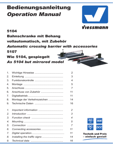 Viessmann 5104, 5107 Operation Manual | Manualzz