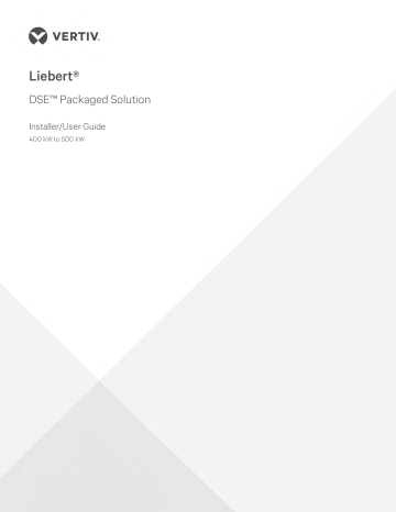 Vertiv Liebert DSE Packaged 400 User guide | Manualzz