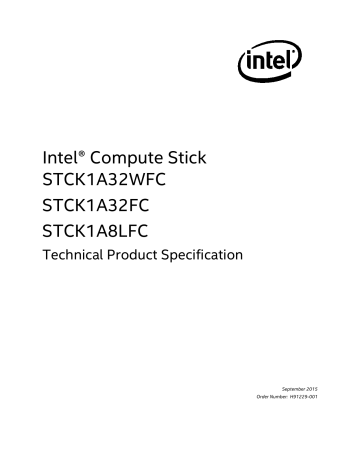 Intel STCK1A32FC, STCK1A32WFC Technical Product Specification | Manualzz