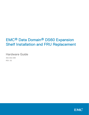 EMC Data Domain DS60 Hardware Manual | Manualzz