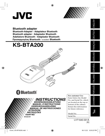 JVC KS-BTA200 Owner Manual | Manualzz