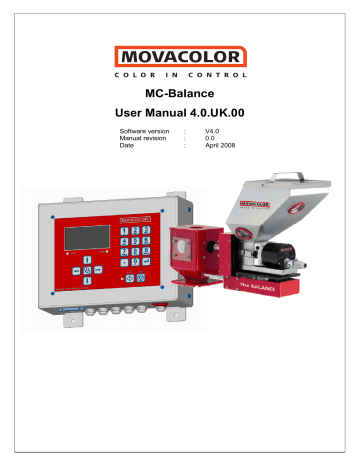 Movacolor MC-BALANCE User Manual | Manualzz