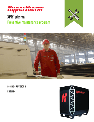 Hypertherm XPR170, XPR300 Preventive Maintenance Program | Manualzz