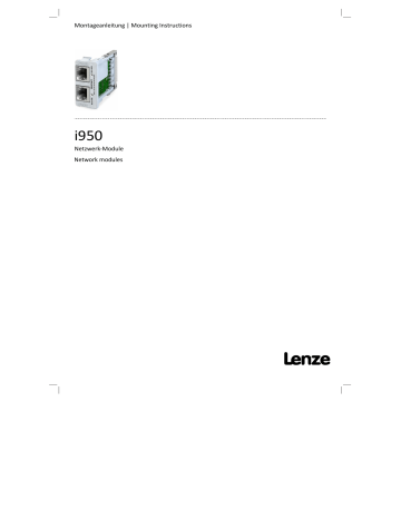 Lenze i950 Series Mounting Instructions | Manualzz
