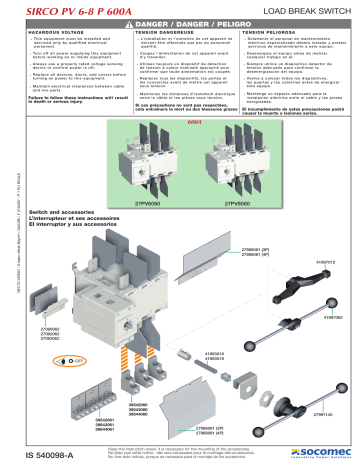 socomec SIRCO PV Series Instruction Sheet | Manualzz