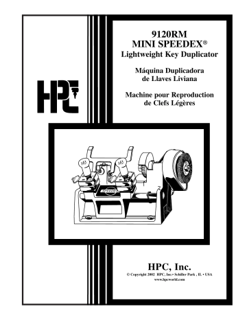 HPC MINI SPEEDEX 9120RM Manual | Manualzz