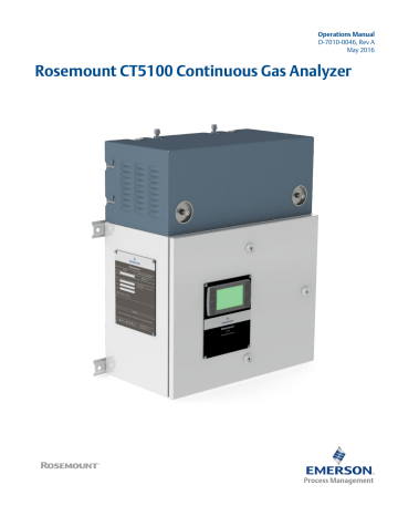 Controls and indicators. Emerson Rosemount CT5100 | Manualzz