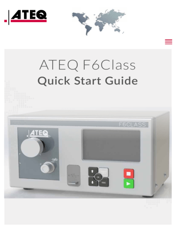 ATEQ F6Class Quick Start Manual | Manualzz
