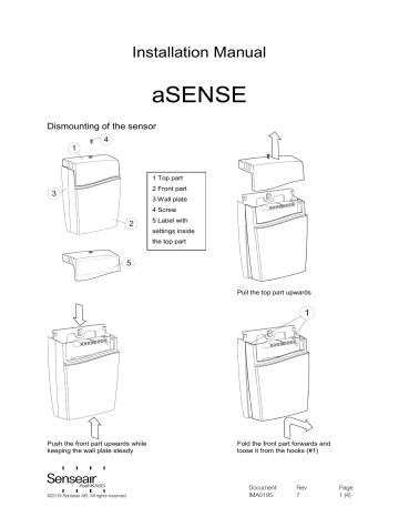 SenseAir aSENSE Installation Manual | Manualzz