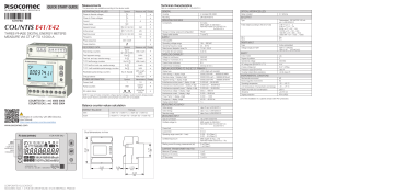 Socomec COUNTIS E4x Quick Start | Manualzz