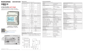 Socomec COUNTIS E4x Quick Start | Manualzz