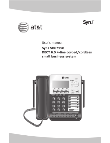 AT&T SynJ SB67138 User Manual | Manualzz
