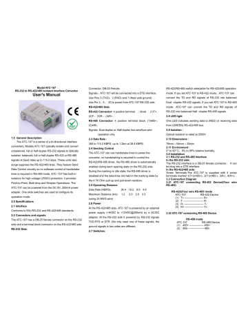 ATC ATC-107 User Manual | Manualzz
