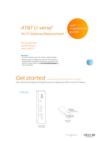 AT&T 5268 Self-Installation Manual | Manualzz