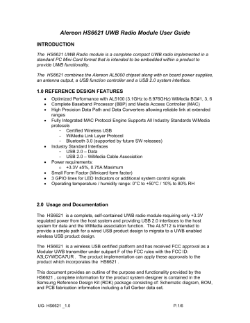 Alereon HS6621 User Manual | Manualzz