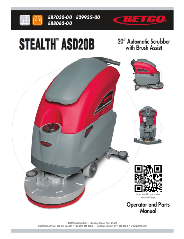 BETCO STEALTH ASD20B Operator And Parts Manual | Manualzz