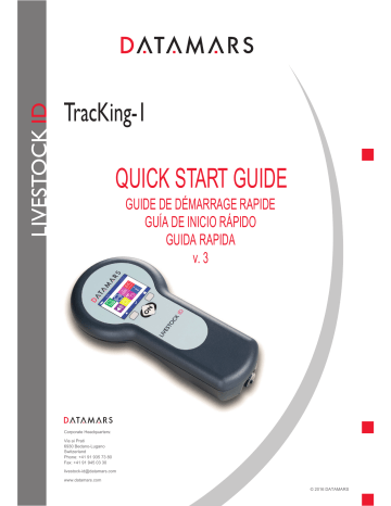 Datamars TracKing-1 Guide de démarrage rapide | Manualzz