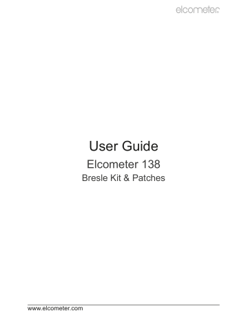 Elcometer 138 User Manual | Manualzz