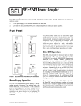 SEL-2902 RJ45 to DB-9 Adapter Panel | AI Chat & PDF | Manualzz