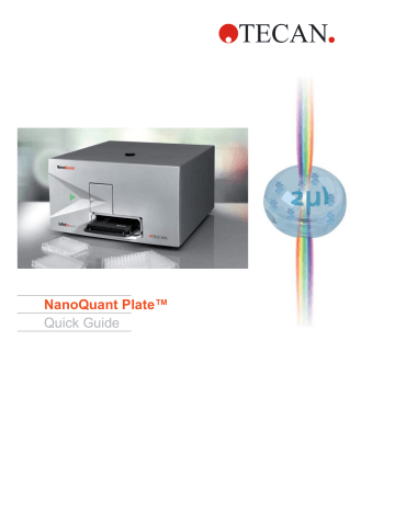 tecan NanoQuant Plate Quick Manual | Manualzz