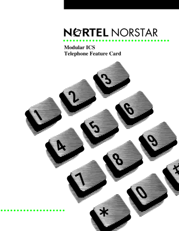 Nortel Norstar M7100, Norstar M7208, T7100, T7208, T7316 Manual | Manualzz