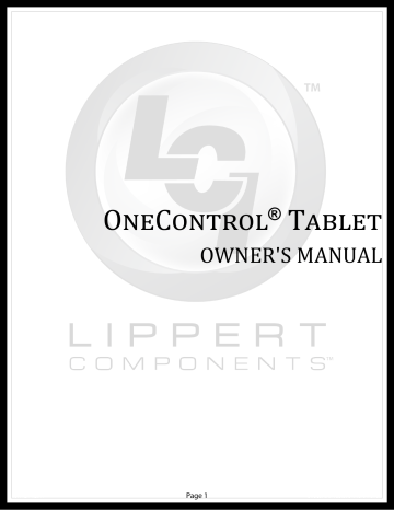 Lippert Components OneControl Owner's Manual | Manualzz
