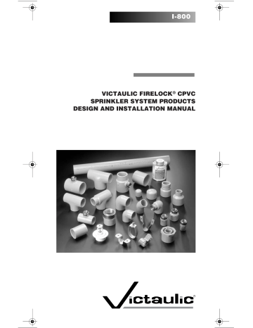 Victaulic FireLock I-800 Installation Manual | Manualzz