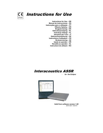 Interacoustics ASSR Instructions For Use Manual | Manualzz