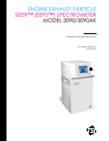 TSI Instruments SIZER EEPS 3090 Operation And Service Manual | Manualzz