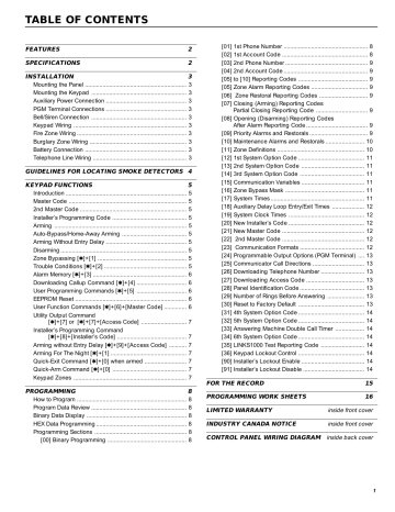 DSC PC1550 Installation Manual | Manualzz