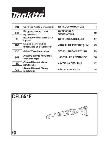 Makita DFL651F Instruction Manual | Manualzz