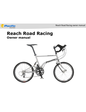 PACIFIC CYCLES Reach Road Racing Owner's Manual | Manualzz