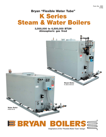 Bryan Boilers K-400 Specification | Manualzz
