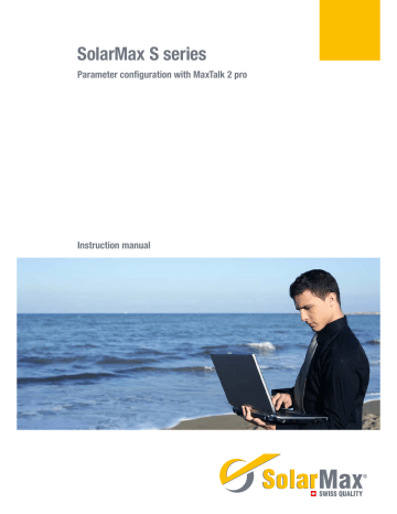 SolarMax 2000S, 3000S, 4200S, 6000S Instruction Manual | Manualzz