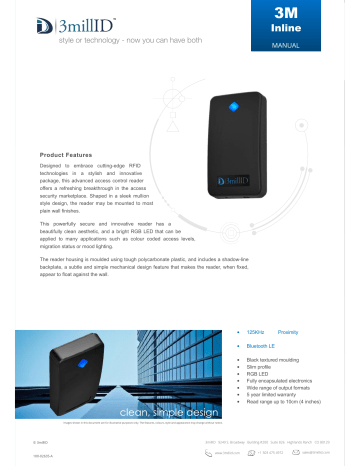 3MillID Inline Reader Manual | Manualzz