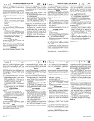 Asco Series 307 Solenoid Valve DC Instruction manual | Manualzz