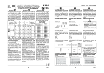 Asco Series 630 Piezotronic ATEX Instruction manual | Manualzz