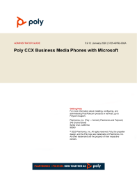 Poly CCX 400 - User manual, Setup Sheet, Instructions