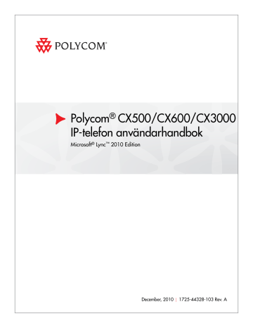 Poly CX500 Användarguide | Manualzz