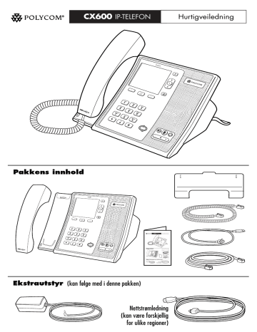 Poly CX600 Hurtig start guide | Manualzz