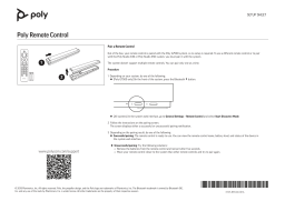 Poly G7500 - Setup Sheet, User guide, User Guide