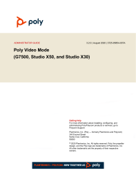 Poly G7500 - Setup Sheet, User guide, User Guide
